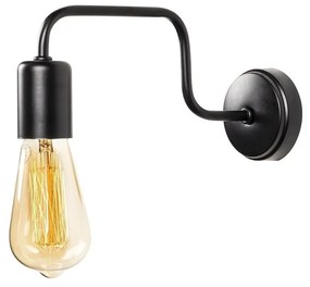 Černé kovové nástěnné svítidlo Opviq lights Isidora