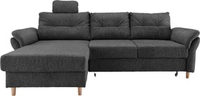 XXXLutz ROHOVÁ SEDAČKA, textil, antracitová Livetastic - Sedací soupravy - 002310012716