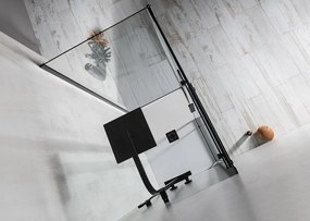 Polysan Polysan, ALTIS LINE BLACK obdélníková sprchová zástěna 1100x800 mm, L/P varianta, AL3912BAL5912B
