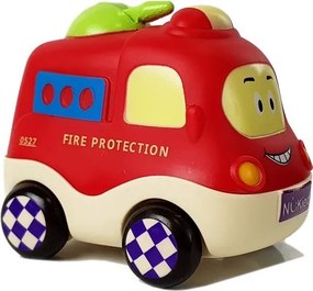 LEAN Toys Sada autíček, policie a sanitka, pro miminka s pohonem, 4 ks