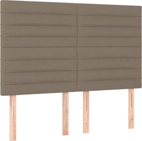 Box spring postel s matrací taupe 140x200 cm textil 3131517