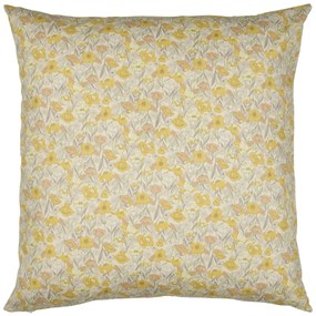 IB LAURSEN Povlak na polštář Light Flowers 60 x 60 cm, fialová barva, žlutá barva, textil