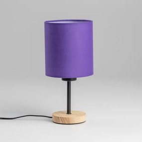 Brilagi - Stolní lampa NUBILA WOOD 1xE27/25W/230V dub/fialová