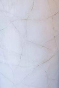 Exkluzivní květináč CAVITA, sklolaminát, výška 97 cm, bílý mramor, lesk