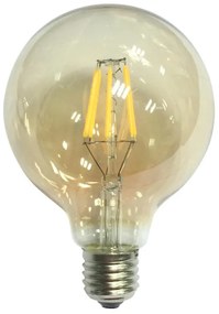 ACA DECOR LED žárovka Filament Globe E27 O125 6W Stmívatelná