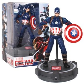 Figurky hrdinů Marvel s vlastním držákem nebo otočným podstavcem Varianta: Captain America, Civil War + otočný podstavec