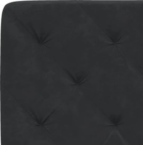 Postel s matrací černá 200 x 200 cm samet 3208678
