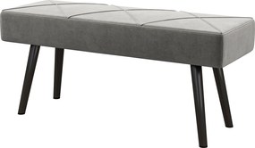 HOMCOM Čalouněná lavice v sametovém vzhledu, postelová lavice s X vzorem, ocelové nohy, botník do ložnice, obývacího pokoje, chodby, 100 x 36 x 45 cm,