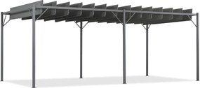 Antracitová terasová pergola Malaga 3x6 m Garden Point