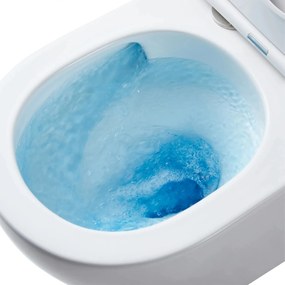 Rea Carter Tornado, závěsná WC mísa 49x37x35 cm + WC sedátko, imitace kamene-Aiax Shiny, REA-C6390