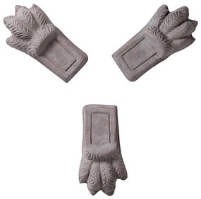 Nožky pod květináč Lion Paw Grey - set 3 ks Bergs Potter