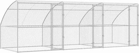 Psí kennel 3 ks Stříbrná 6 x 2 x 2 m Pozinkovaná ocel 3368334