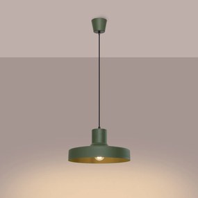 Sollux Lighting Závěsné svítidlo BILO olivově zelené