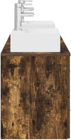 Sada koupelnových skříněk 3 ks Kouřový dub 49,5 x 41 x 62,5 cm 3405839
