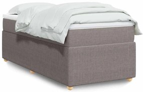 Box spring postel s matrací taupe 90x200 cm textil 3285543