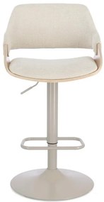 BIZZOTTO Designová barová židle ROXANNE béžová 0743798