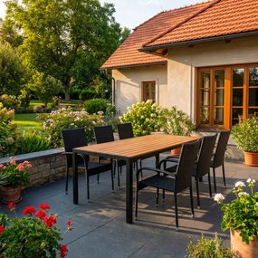 Vikio Zahradní set 190x90 pro 6 osob přírodní DT254-190P2