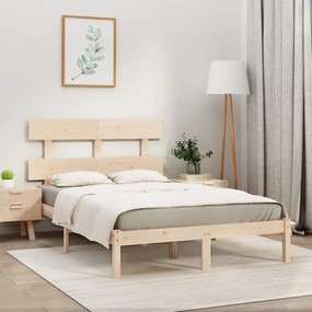 Rám postele masivní dřevo 200 x 200 cm,  3104693 HangarStore.cz