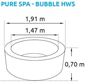 Nafukovací vířivka Marimex Pure Spa  Bubble HWS