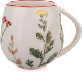 Bílý porcelánový hrnek 240 ml Flower Garden – Dakls