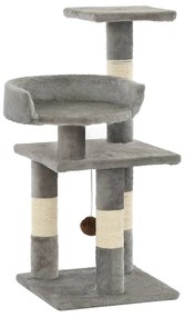 Škrabadlo pro kočky se sisalovými sloupky 65 cm šedé 170607
