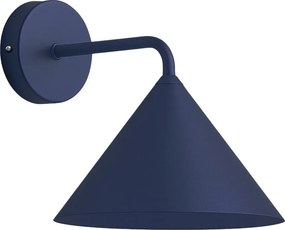 Nástěnné svítidlo Capital, 1x tmavomodré kovové stínítko, (fi 21cm), db