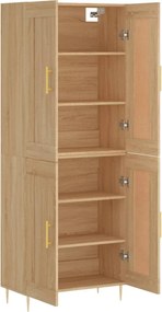 Skříň highboard dub sonoma 69,5 x 34 x 180 cm kompozitní dřevo 3199676
