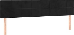 Box spring postel s matrací černá 180x200 cm samet 3141319
