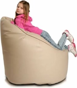 Sedací vak hruška Star polyester TiaHome - krémová