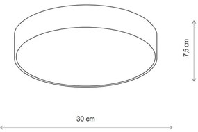 Brilagi - Stropní svítidlo CLARE 2xE27/24W/230V pr. 30 cm béžová