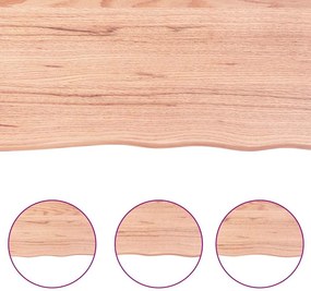 Koupelnová deska hnědá 120x60x(2-4) cm ošetřený masivní dřevo 3156143
