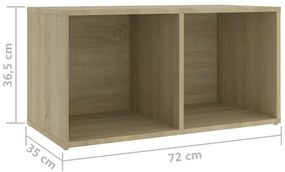 vidaXL Marketos TV skříňky 4 ks dub sonoma 72 x 35 x 36,5 cm kompozitní dřevo