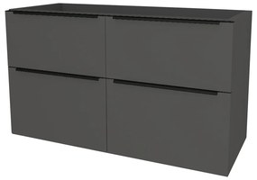 Mereo Mereo, Mailo, koupelnová skříňka 121 cm, černé madlo, Multidecor, CN593SBSEDD