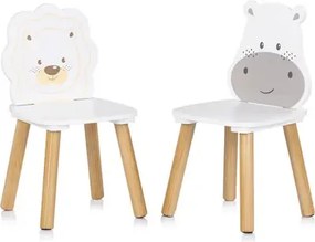 CHIPOLINO Dřevěný stolek s židlemi Hippo,Lion