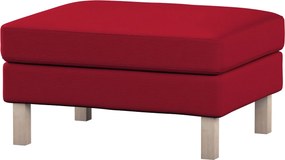 Potah na podnožku IKEA Karlstad barva červená látka pletený vzor