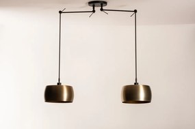 Závěsné designové svítidlo nad stůl Snap Light Duo Bond Gold and Black