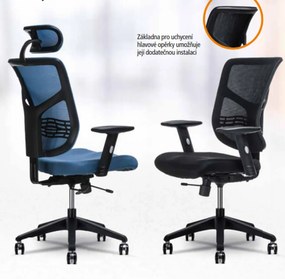 Kancelářská ergonomická židle Office More SOTIS — více barev Modrá A03