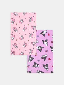 Sinsay - Ručníky Hello Kitty 2 kusy - fialová