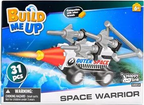 BUILDMEUP Stavebnice Space Warrior / 30-35 dílků / 4 varianty proveden