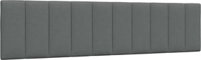 Rám postele bez matrace Hanko tmavě šedý 200 x 200 cm textil 3310413
