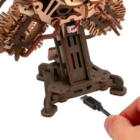 UGEARS 3D dřevěné mechanické puzzle Letecký motor R-5 / 470 dílků
