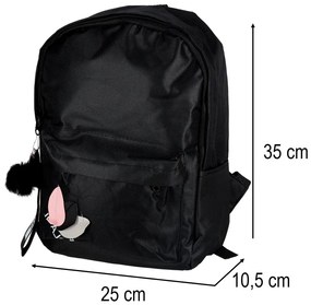 Creative Corner Juniorský jednokomorový školní batoh černý