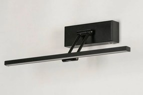 Nástěnné designové LED svítidlo nad zrcadlo Alfonso Black