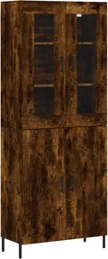 Skříň highboard kouřový dub 69,5 x 34 x 180 cm kompozitní dřevo 3198222