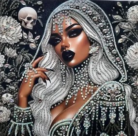 NORIMPEX Diamantové malování Mulatka v diamantech / 30x40 cm