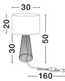 Designová stolní lampa Lois