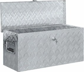 Hliníkový box 80 x 30 x 35 cm stříbrný 142939