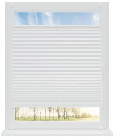 Roleta Plisovaná Tradiční Bílá 89 cm x volitelná výška