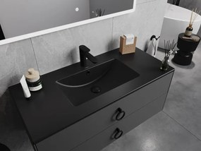 Mexen Atena umyvadlo zapuštěné do desky 101 x 46 cm, černá mat - 25011070