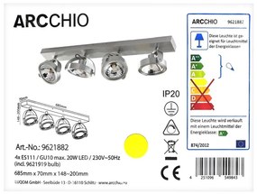 Arcchio Arcchio - LED Bodové svítidlo MUNIN 4xGU10/ES111/11,5W/230V LW0916